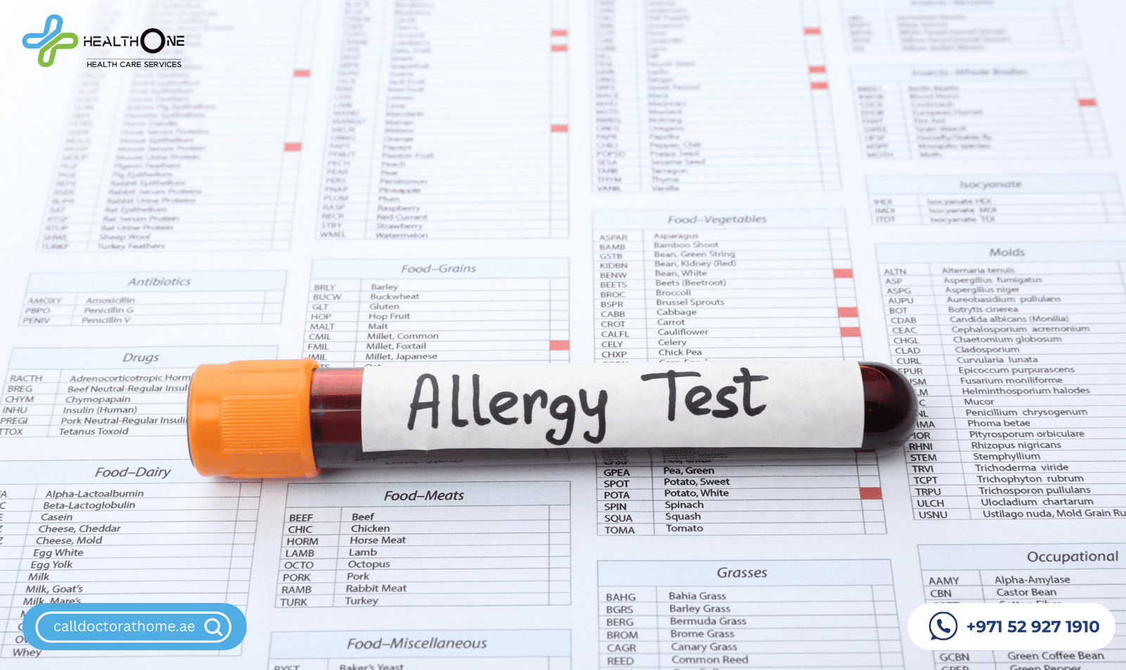 Allergy Test at Home in Dubai | Trusted & Fast Service at Your Door